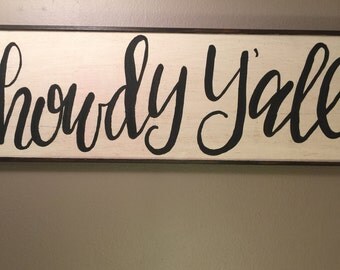Howdy sign | Etsy