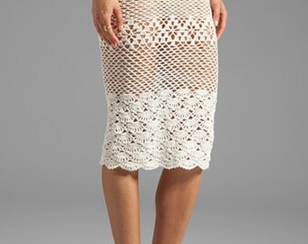 Beach crochet skirt | Etsy