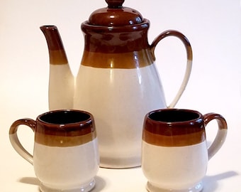 Brown ceramic mug | Etsy