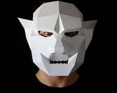 Make one of a kind papercraft masks from card by Ntanos on Etsy