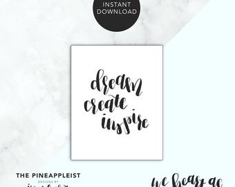 Dream create inspire | Etsy