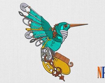 Steampunk embroidery | Etsy