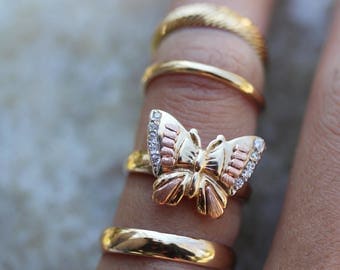 Butterfly wing ring | Etsy