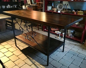 Butcher block island | Etsy