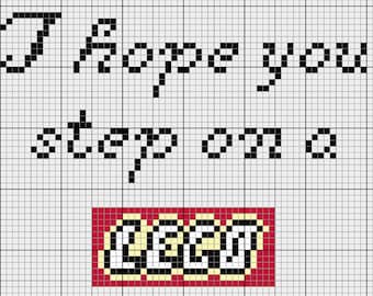 Lego cross stitch | Etsy