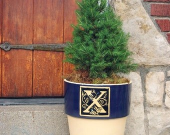 Monogram planter | Etsy