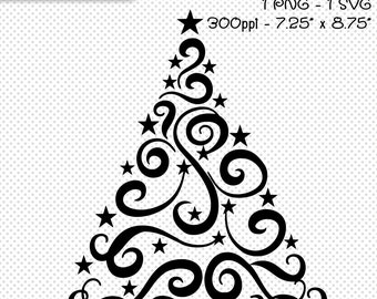 Christmas silhouette | Etsy