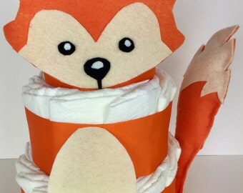 Fox diaper cake | Etsy