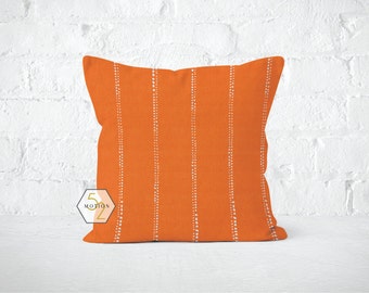 Orange euro sham | Etsy