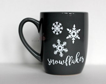 Snowflake mug | Etsy