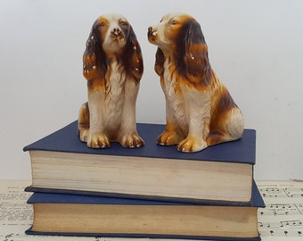 Vintage chalk dog | Etsy