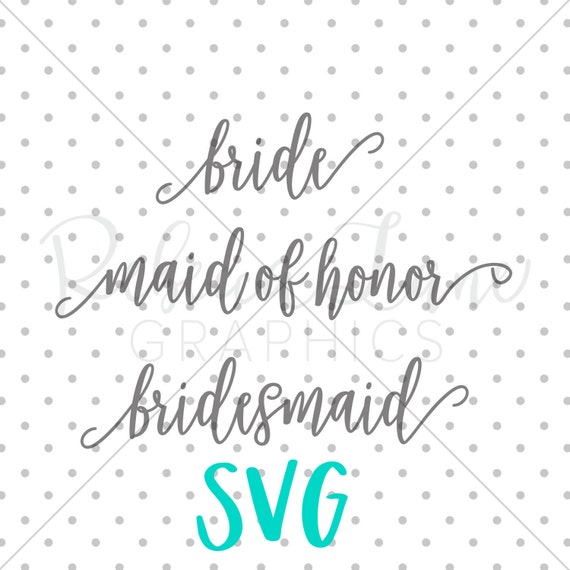 bridal party titles wedding SVG cut file bridal party titles wedding SVG cut file