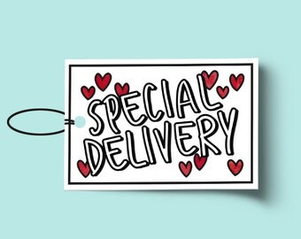 Special delivery tag | Etsy