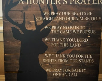 Hunters prayer | Etsy