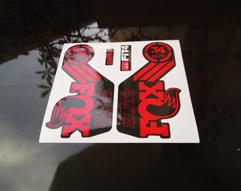 Fork fox stickers | Etsy