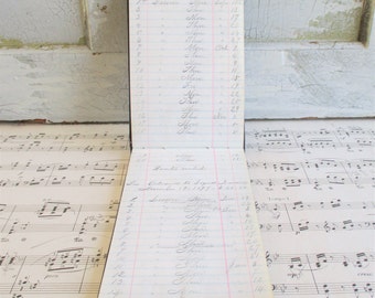 Handwritten ledger | Etsy