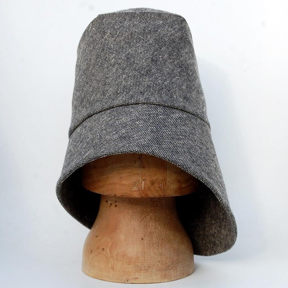 Items similar to Womens tweed hat| Handmade designer hat| Womens winter ...