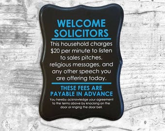 No soliciting sign | Etsy