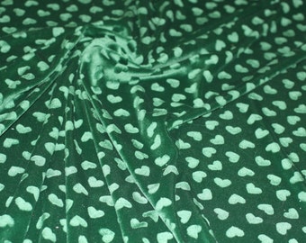 Green velvet fabric | Etsy