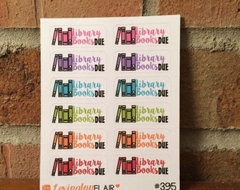 Unique library sticker related items | Etsy
