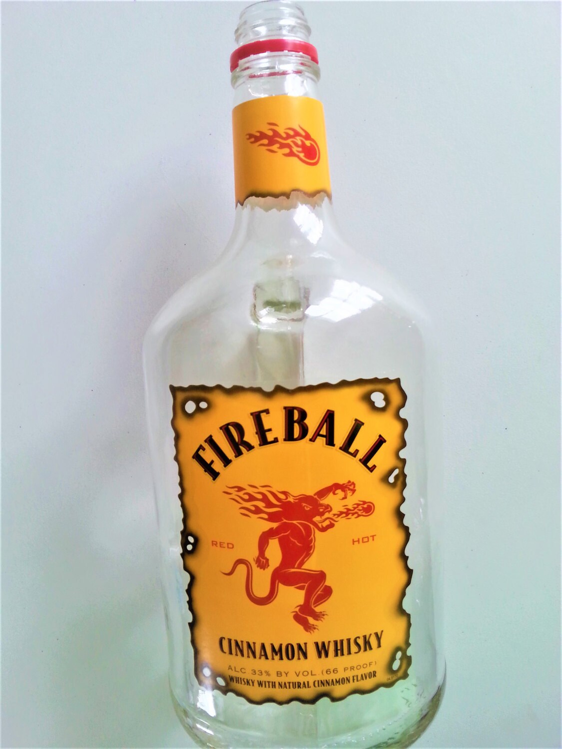 Back Of Fireball Bottle