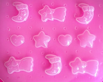 Moon and stars mold | Etsy