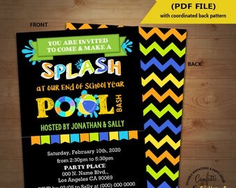 Summer party invite | Etsy