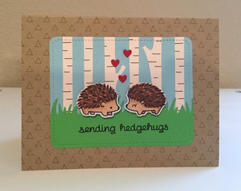 Hedgehog valentine | Etsy