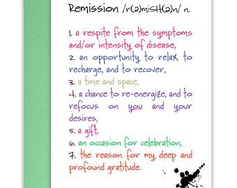 Remission card | Etsy