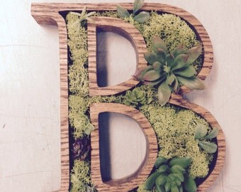 Succulent letter | Etsy