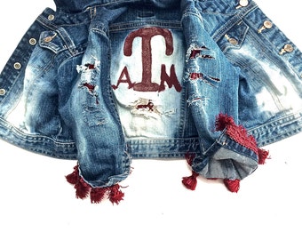 Custom denim jacket | Etsy