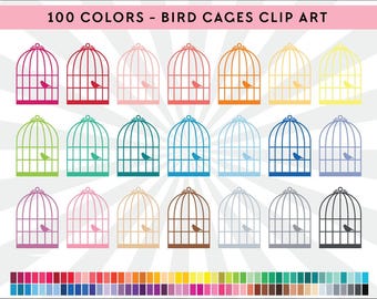 Bird cage clipart | Etsy