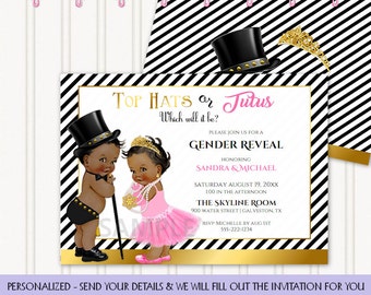 Top hat invitation | Etsy