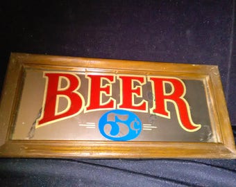 Vintage beer sign | Etsy