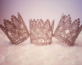 Unique lace crowns related items | Etsy