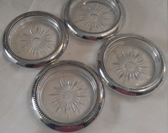 Cut glass coasters | Etsy