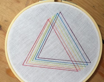 Geometric embroidery | Etsy