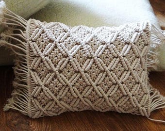 Macrame pillow | Etsy