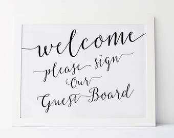 Guest signing board | Etsy