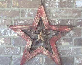 Rustic wooden star | Etsy