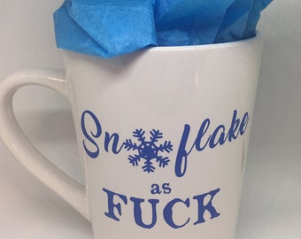 Snowflake mug | Etsy