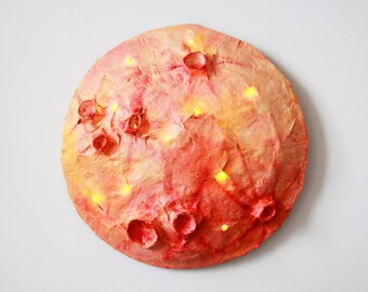 Paper mache moon | Etsy
