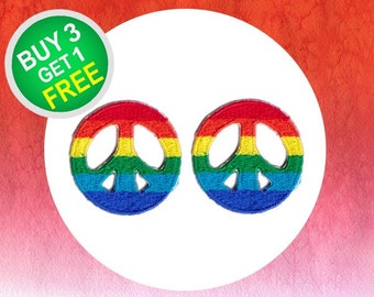 Peace sign patch | Etsy