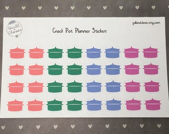 Crock pot stickers | Etsy