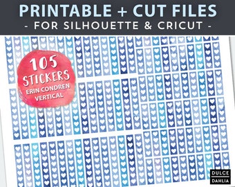 Printable Heart Checklist Stickers Erin Condren Planner