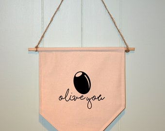 Olive you sign | Etsy
