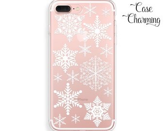 Snowflake phone case | Etsy