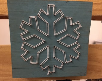 Snowflake string art | Etsy