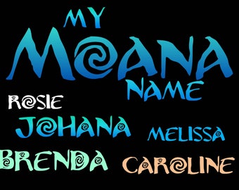 Moana font | Etsy