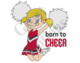 Cheer embroidery | Etsy